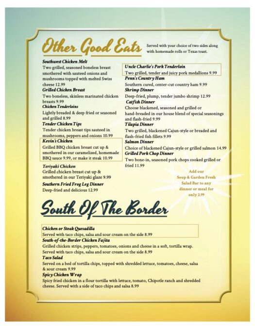 New Menu | Bread of Life Cafe