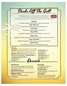 New Menu | Bread of Life Cafe