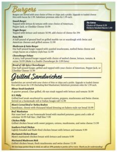New Menu | Bread of Life Cafe